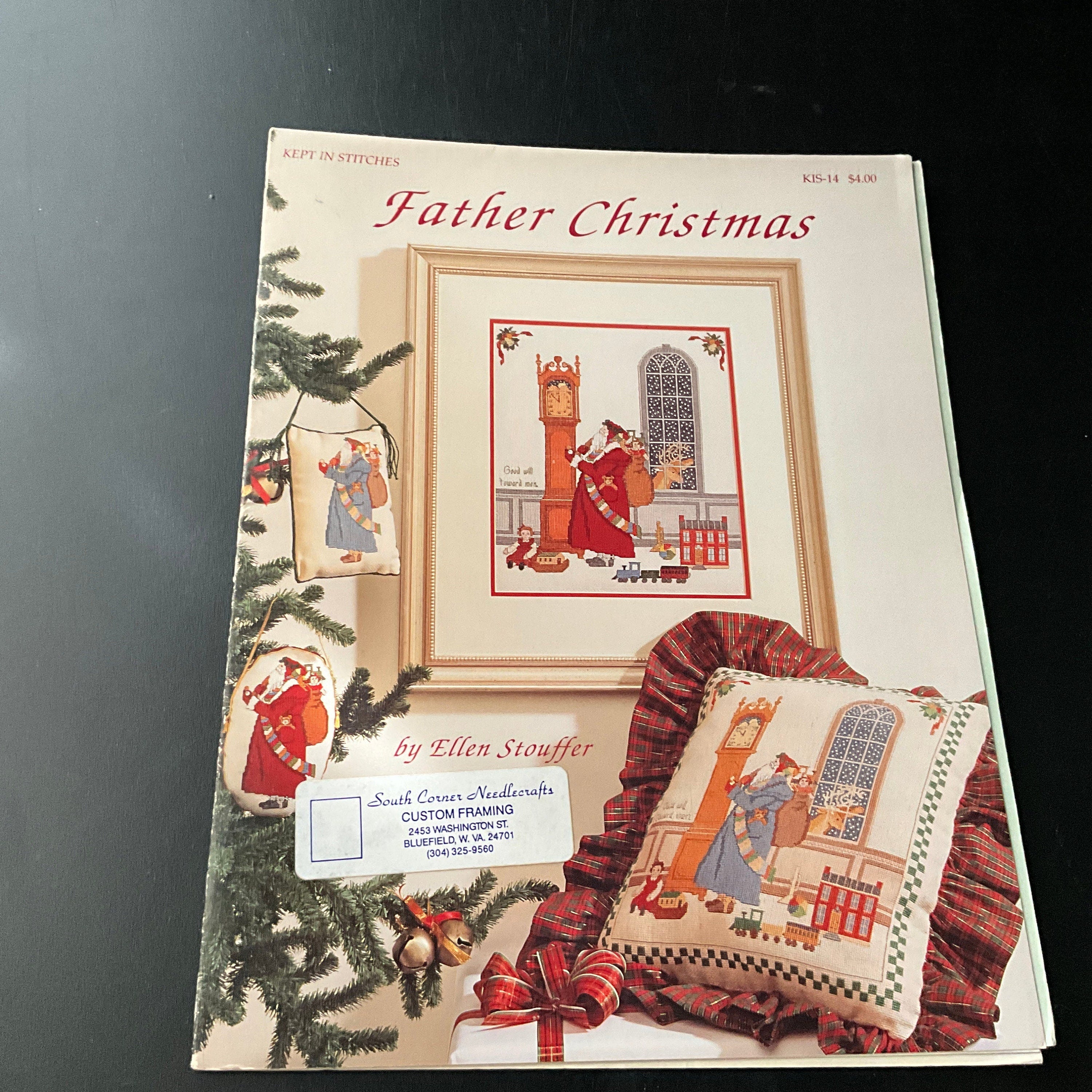 Kept In Stitches Father Christmas by Ellen Stouffer KIS-14 cross stitc ...